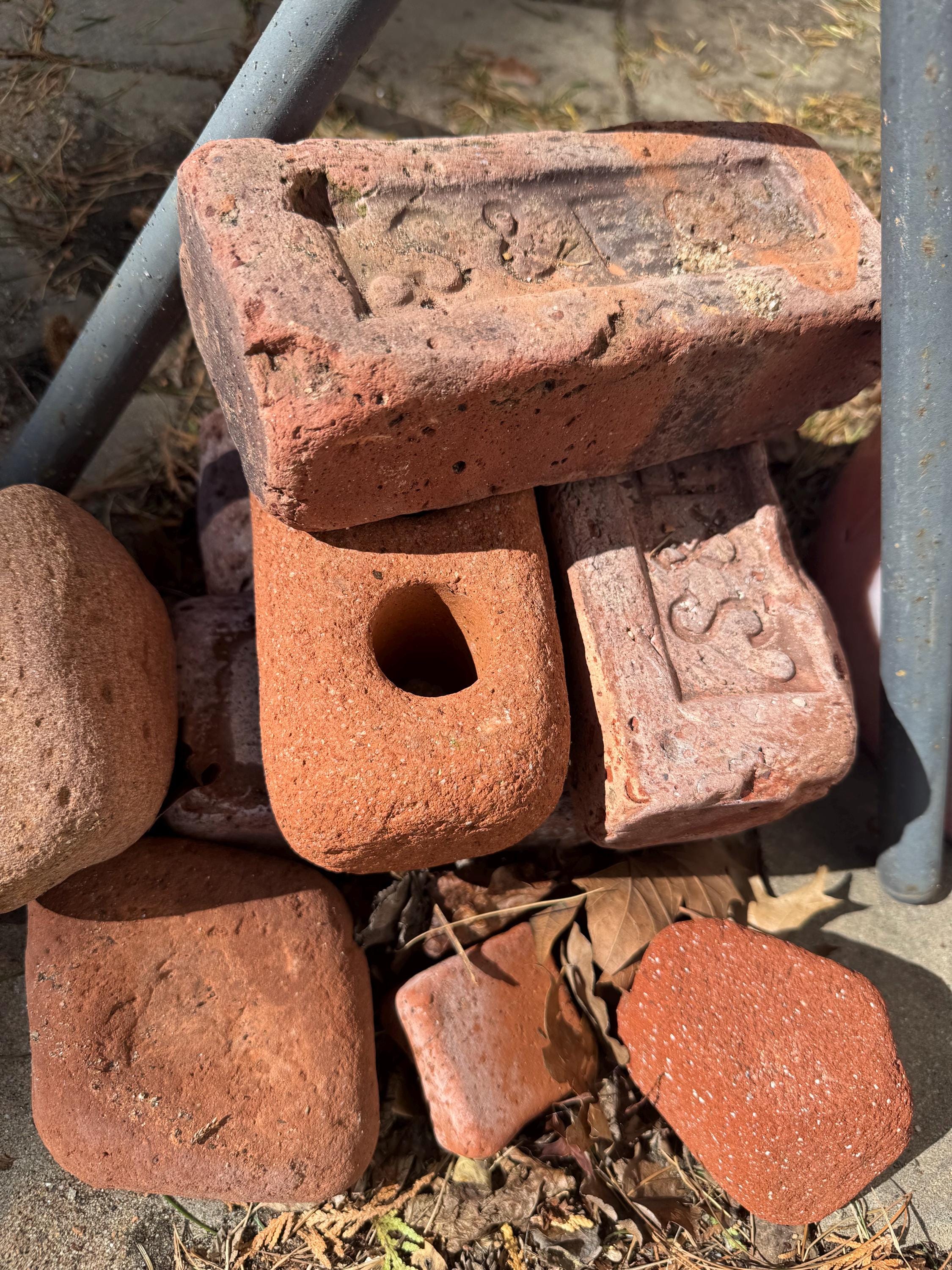 Antique Beach/sea Bricks, Garden Brick Sculptures, Craft Supply, Garden ...