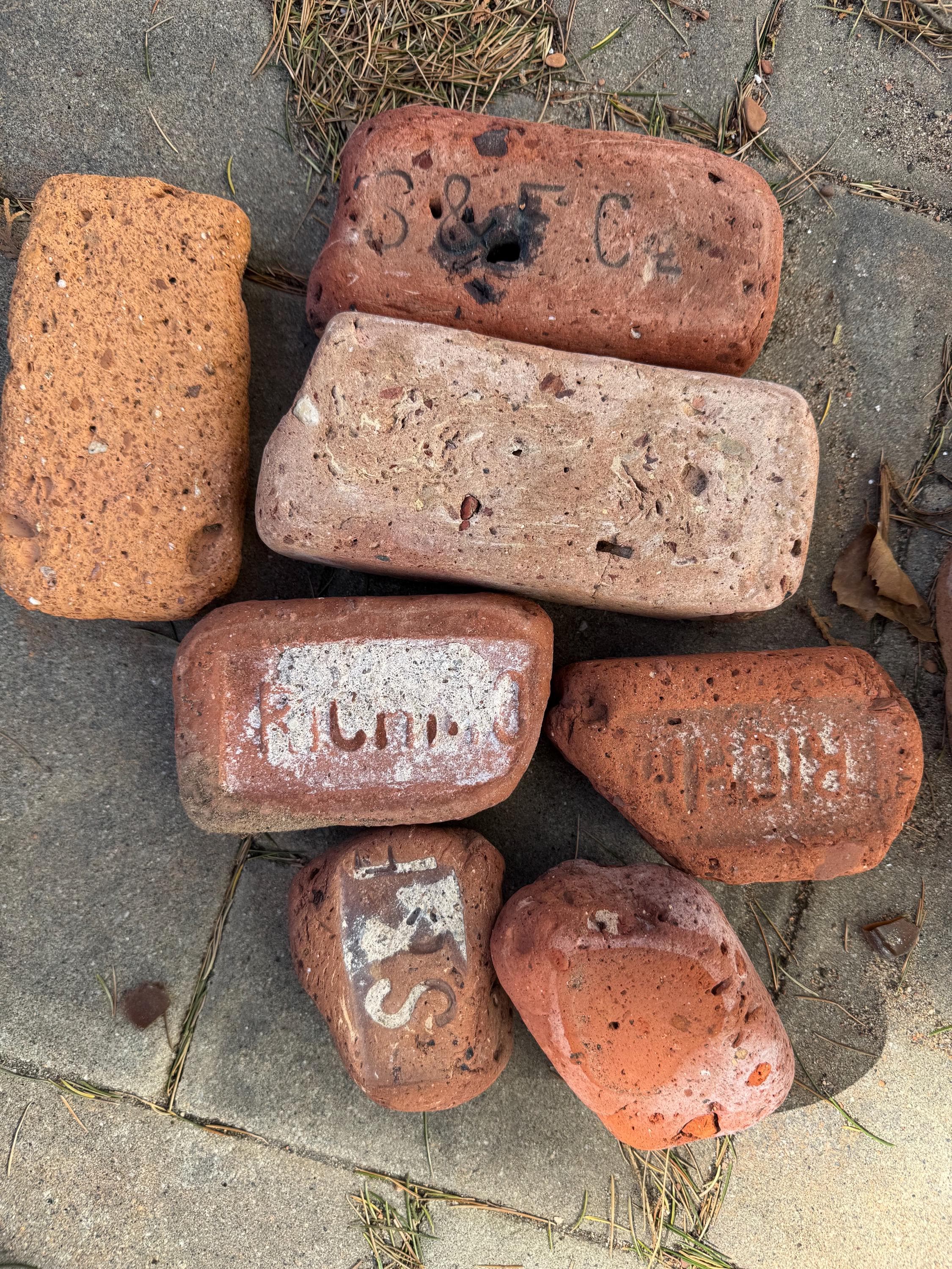 Antique Beach/sea Bricks, Garden Brick Sculptures, Craft Supply, Garden ...