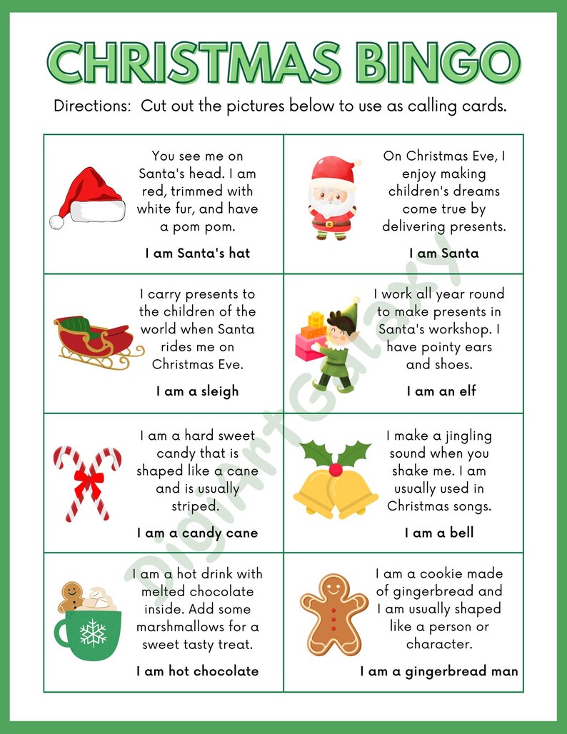 Christmas Bingo | Printable Christmas Bingo Cards | Holiday Bingo ...