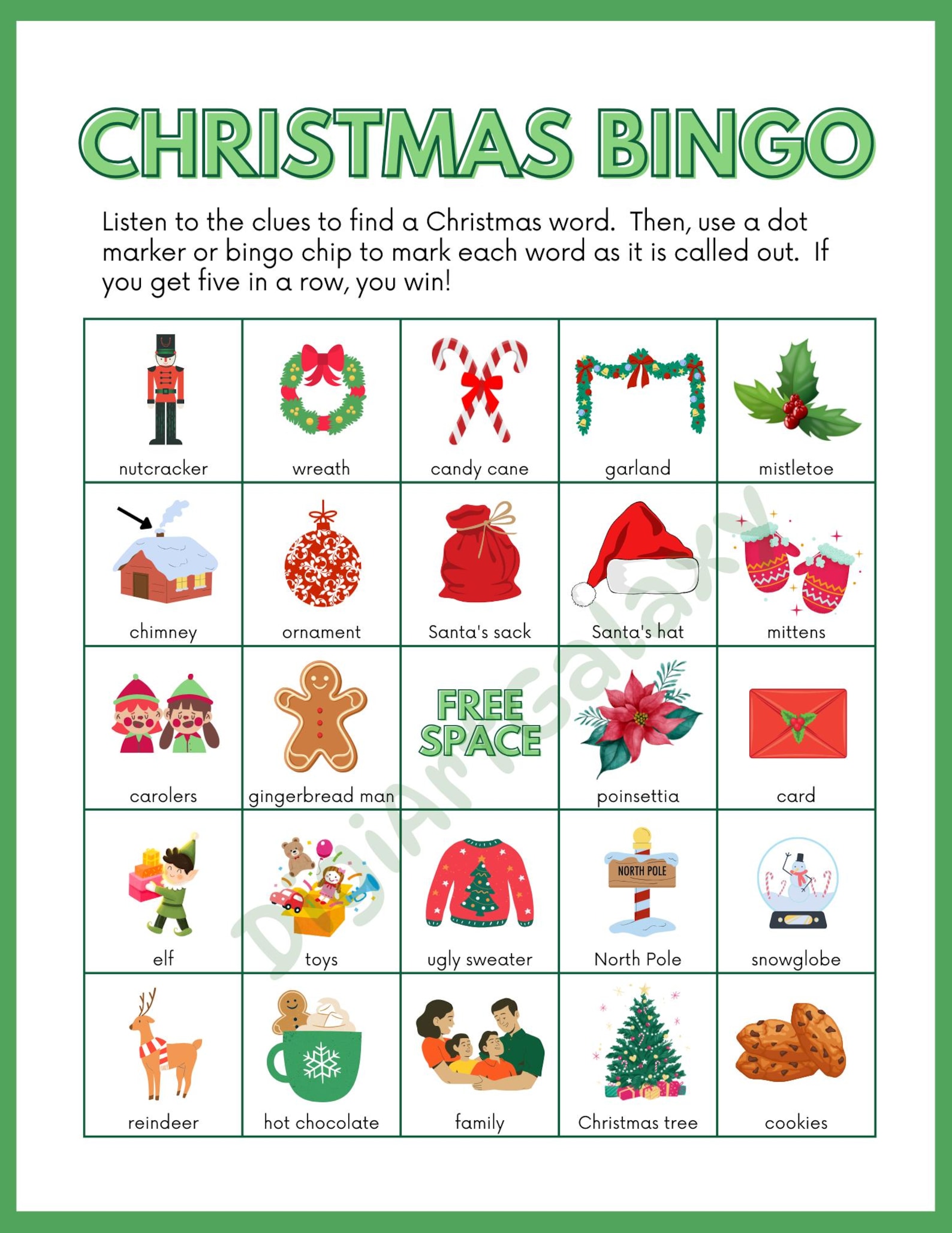 Christmas Bingo | Printable Christmas Bingo Cards | Holiday Bingo ...