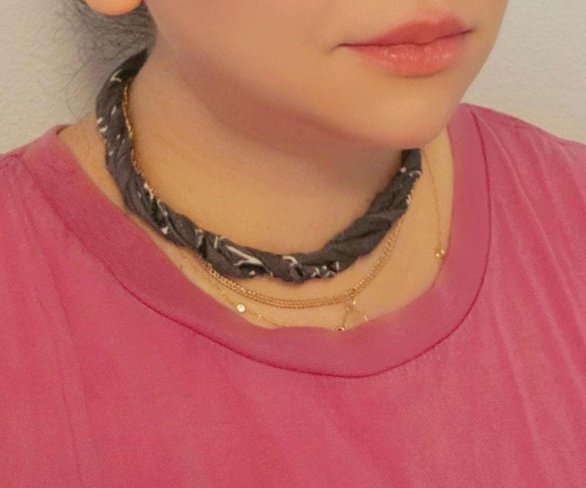 Sarah Cameron Outer Banks Bandana Necklace Inspired, Braided, Twisted ...