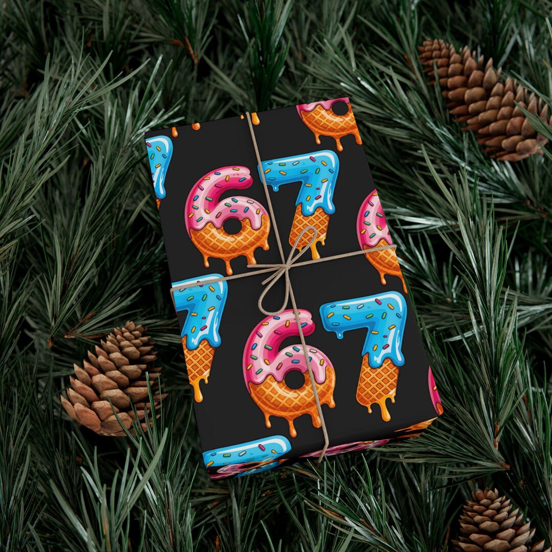 Gift Wrap Paper Six Seven 6 7 Meme S, Viral Internet Meme Humor Kid ...