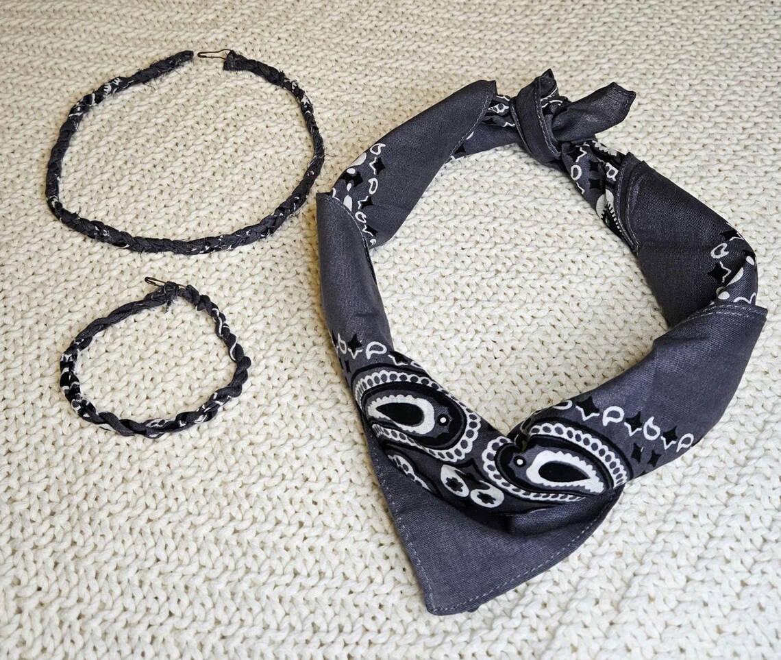 Sarah Cameron Outer Banks Bandana Necklace Inspired, Braided, Twisted ...