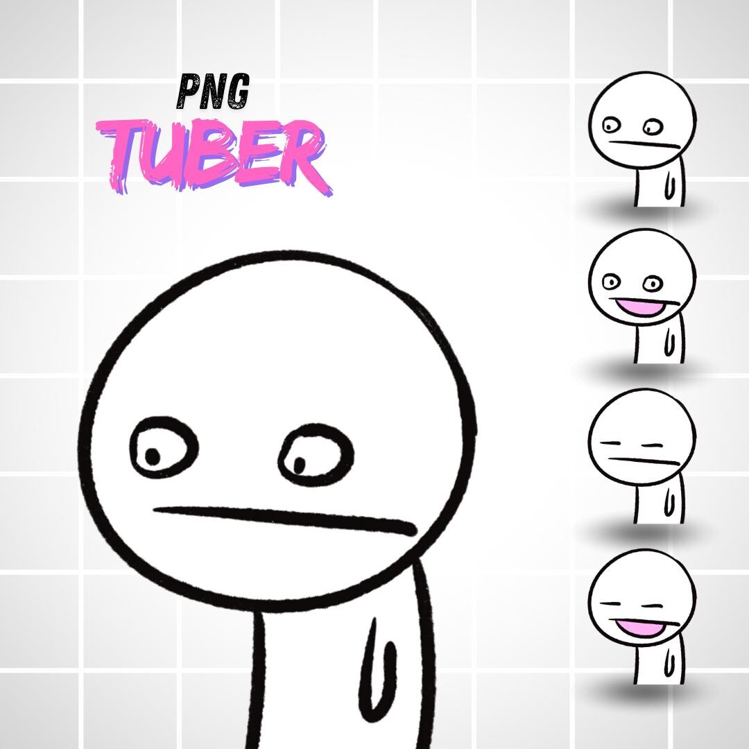 Pngtuber Funny Stick Figure - for OBS, Twitch, Youtube and Discord ...