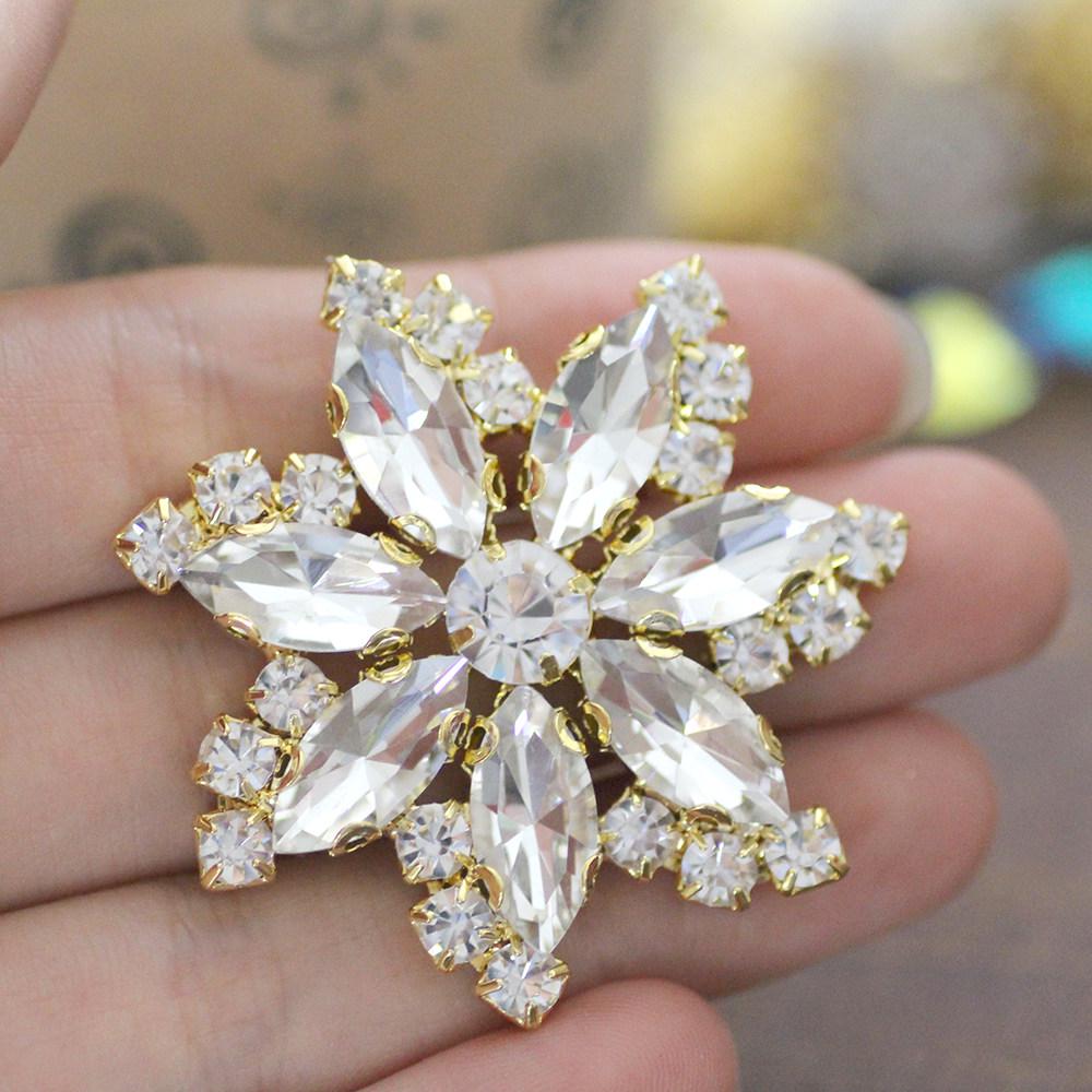 Pink Crystal Flower Applique for Lamp Shade DIY, Marquise Rhinestone ...