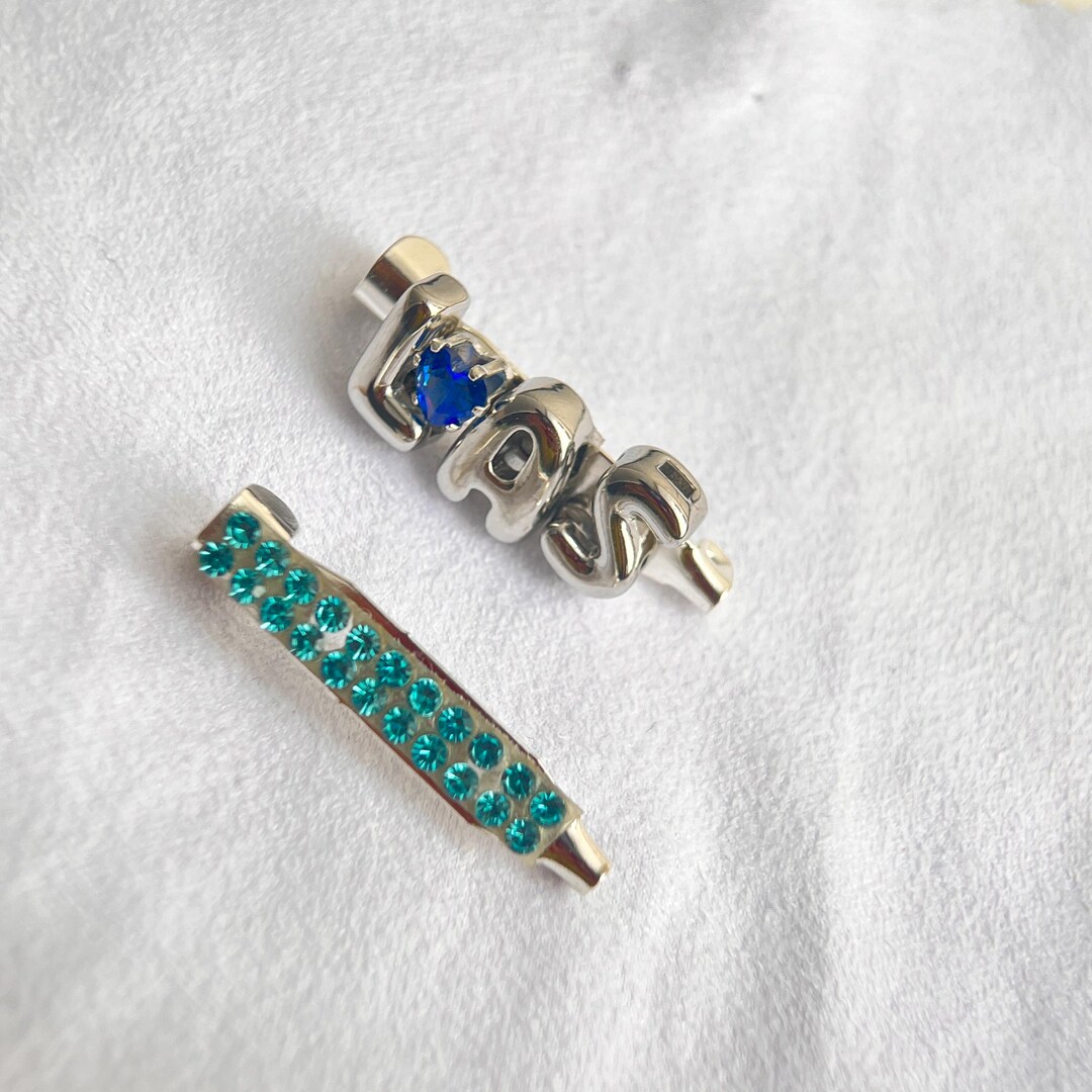 Personalized Something Blue Pin for Brides ,custome Bridal Charm Pin ...