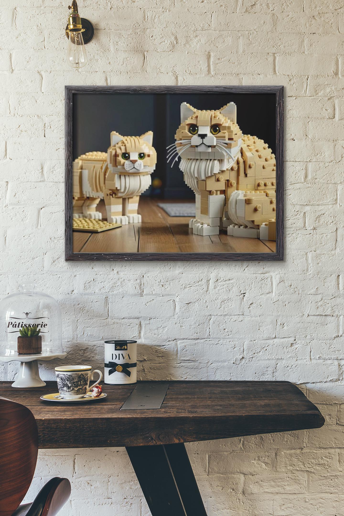 Personalized Pet Brick Photos，custom Pet Lego Photo Wall Art，tailored ...