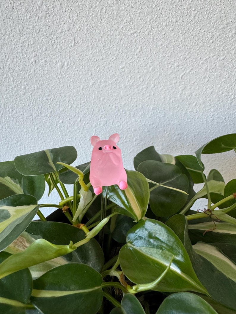 Plant Buddy Posing Pigs - Plant Stake 6" Plant Decoration - Etsy
