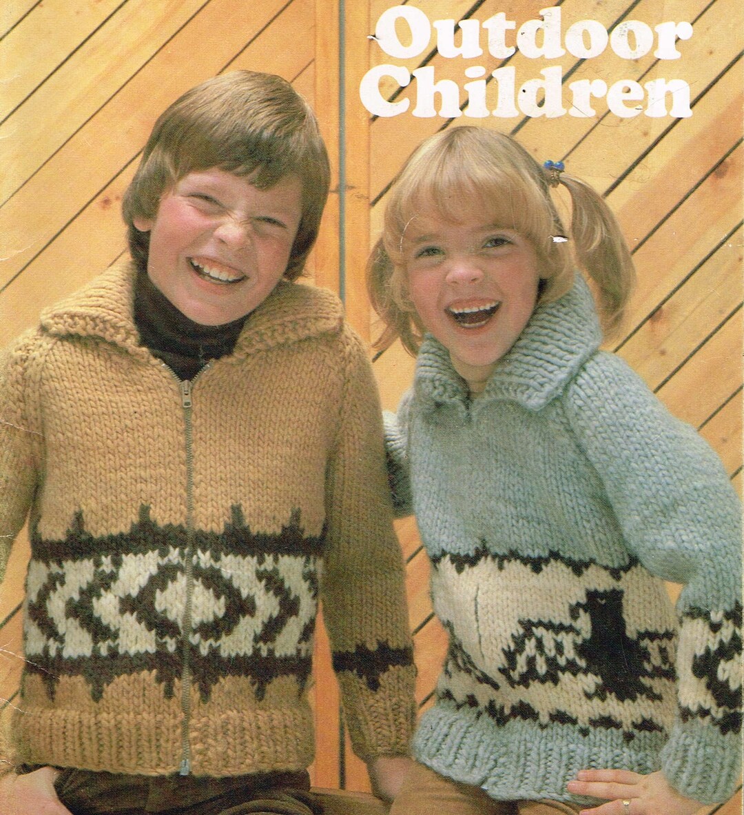 Vintage 70s Knitting Patterns Arrowhead and Thunderbird PDF Download ...
