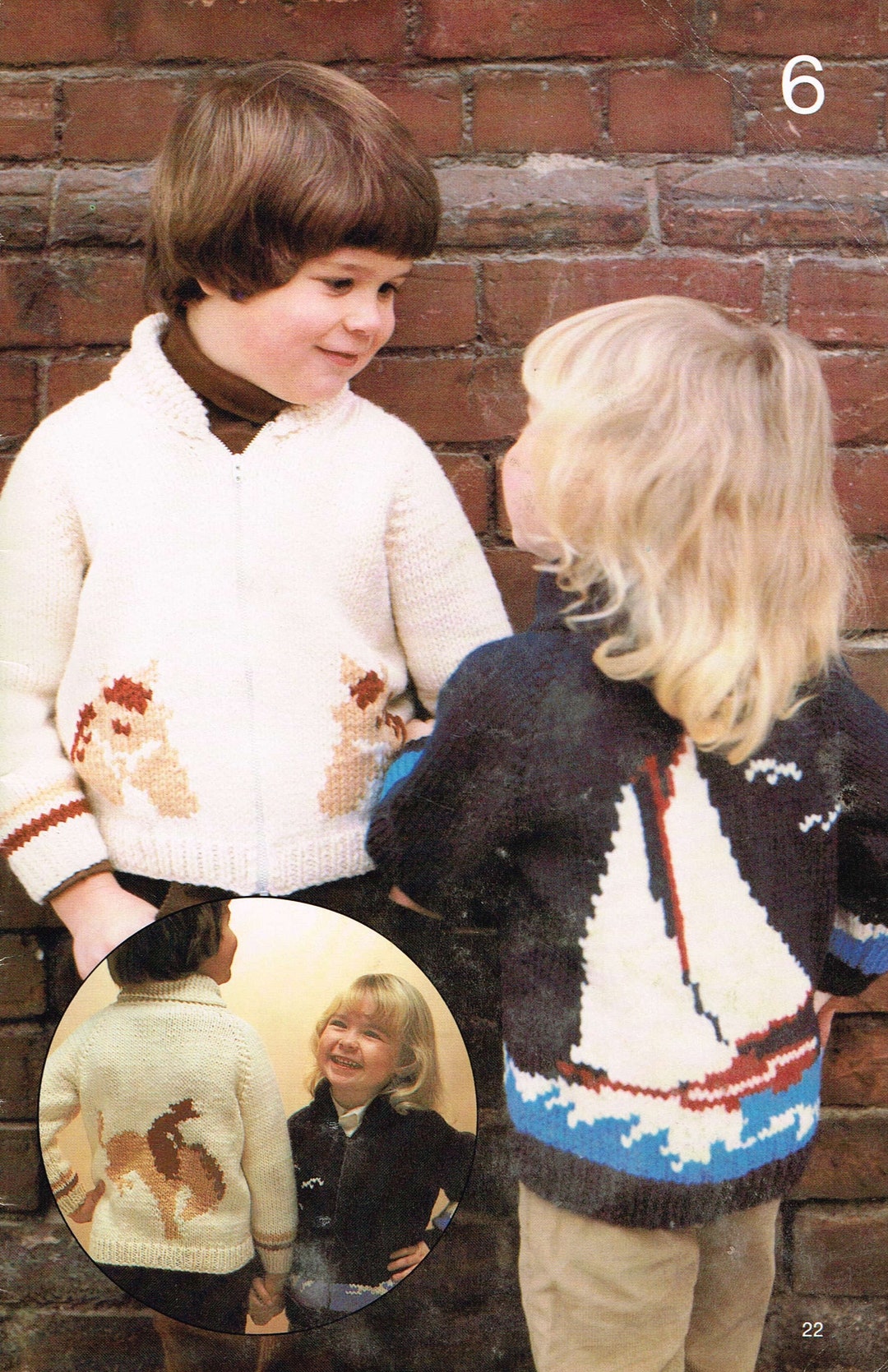 Vintage 70s Knitting Patterns Boys and Girls Zippered - Etsy