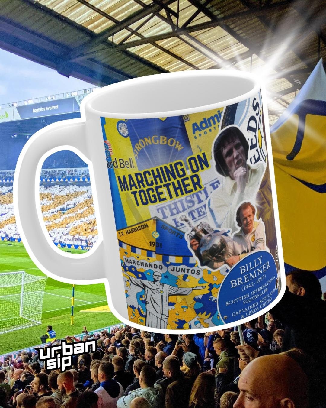 Leeds United F.C. Ceramic Mug: Iconic Players & Kits - Etsy
