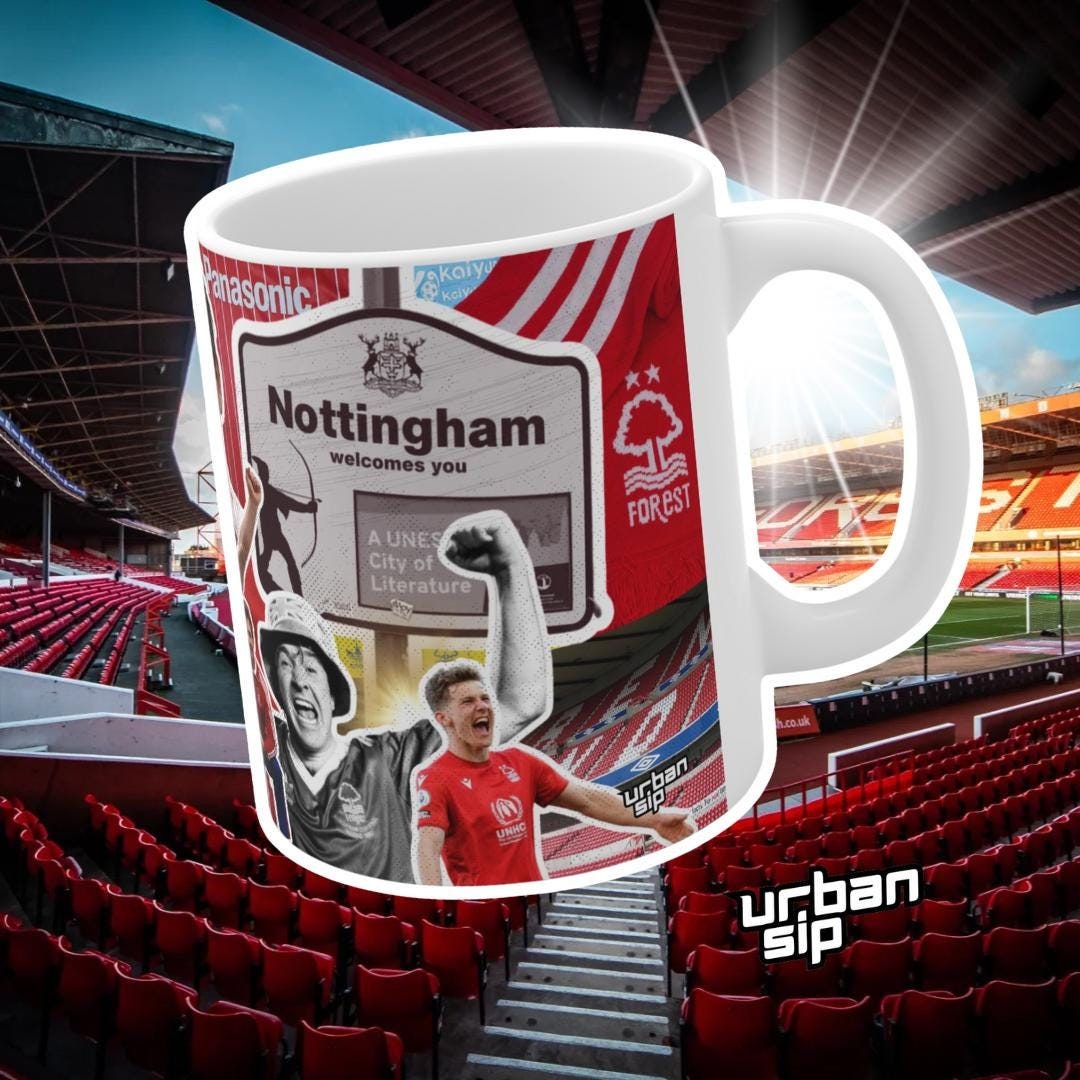 Nottingham Forest F.C Mug – Iconic Players, Managers & Kits – Perfect ...