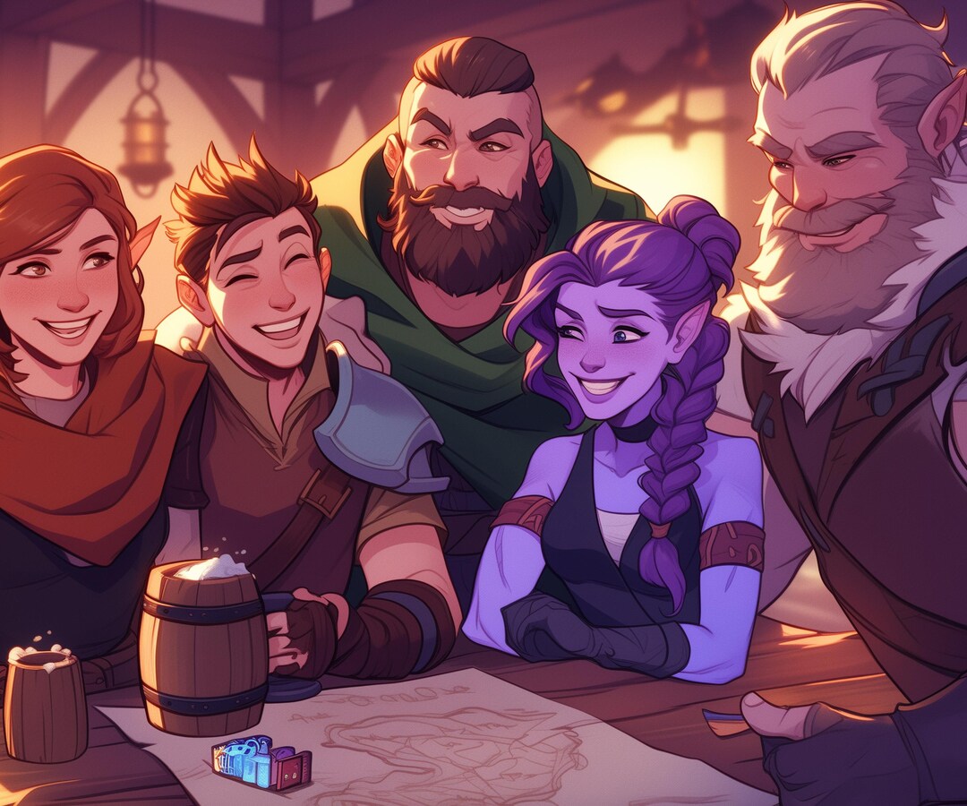 Dnd Party Character, Custom Dnd Party, Dungeons and Dragons, DND Party ...