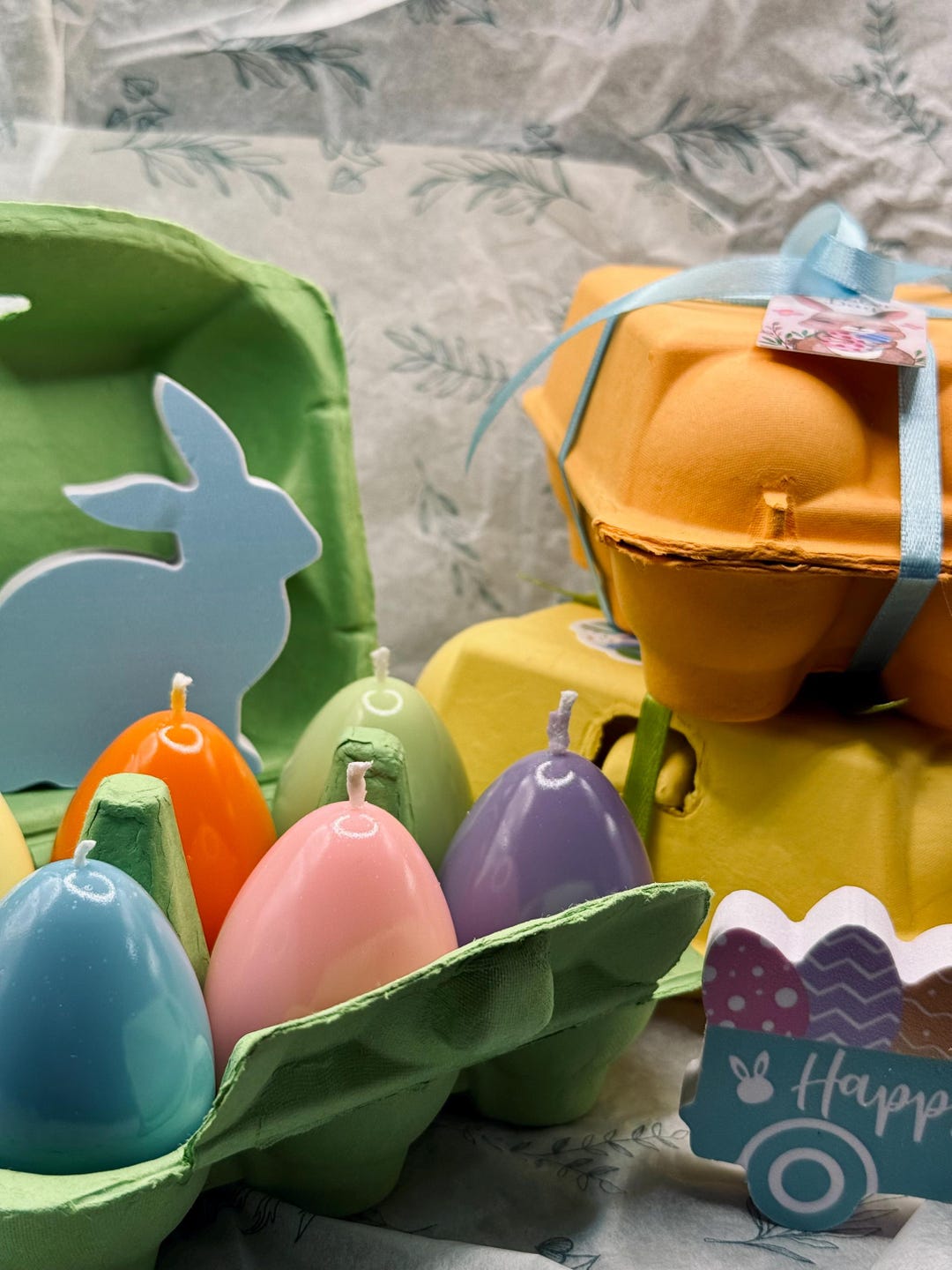 Easter Candle Easter Bunny Candle Easter Egg Candle Happy Easter Candle ...