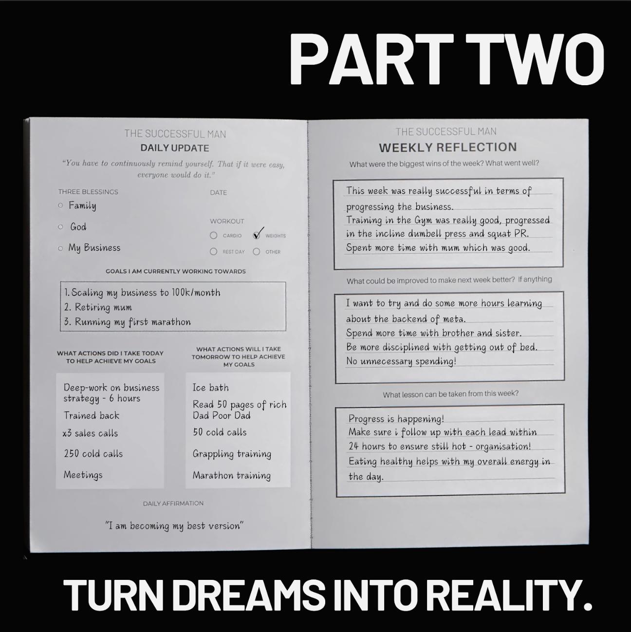 The Successful Man Journal - Personal Development/goals Journal ...