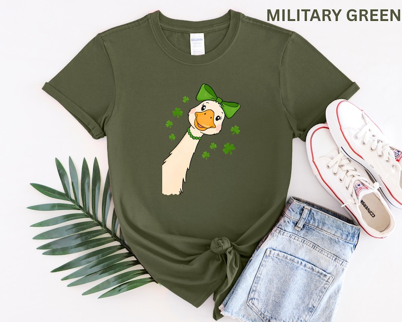 Funny Lucky Goose Shirt for St Patrick’s Day Women and Youth Casual ...