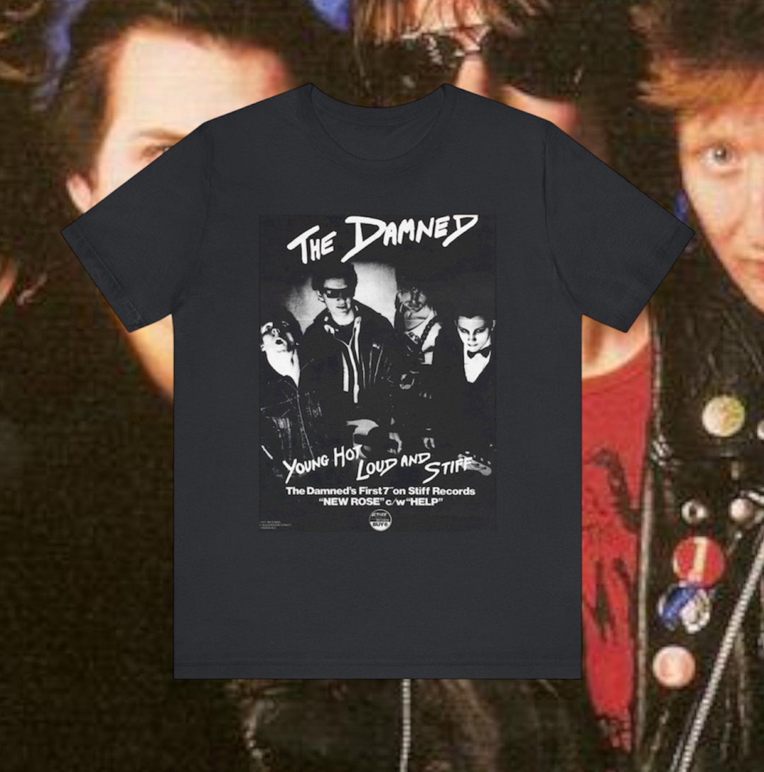 The Damned 80s Goth Punk Rock Band Shirt Unisex Jersey Short Sleeve Tee ...