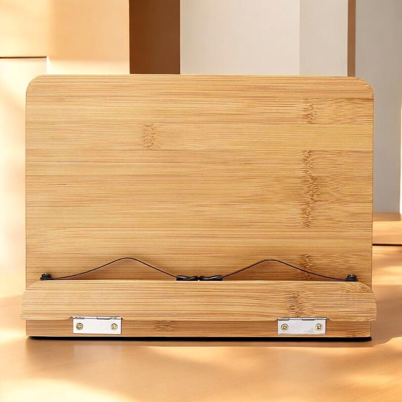Bamboo Book Stand Holder - Etsy