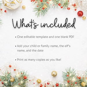Editable Elf Adoption Certificate Christmas Canva Template Personalized ...