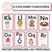 26 Printable ABC Flash Cards Educational Alphabet Cards Learn Abcs With ...
