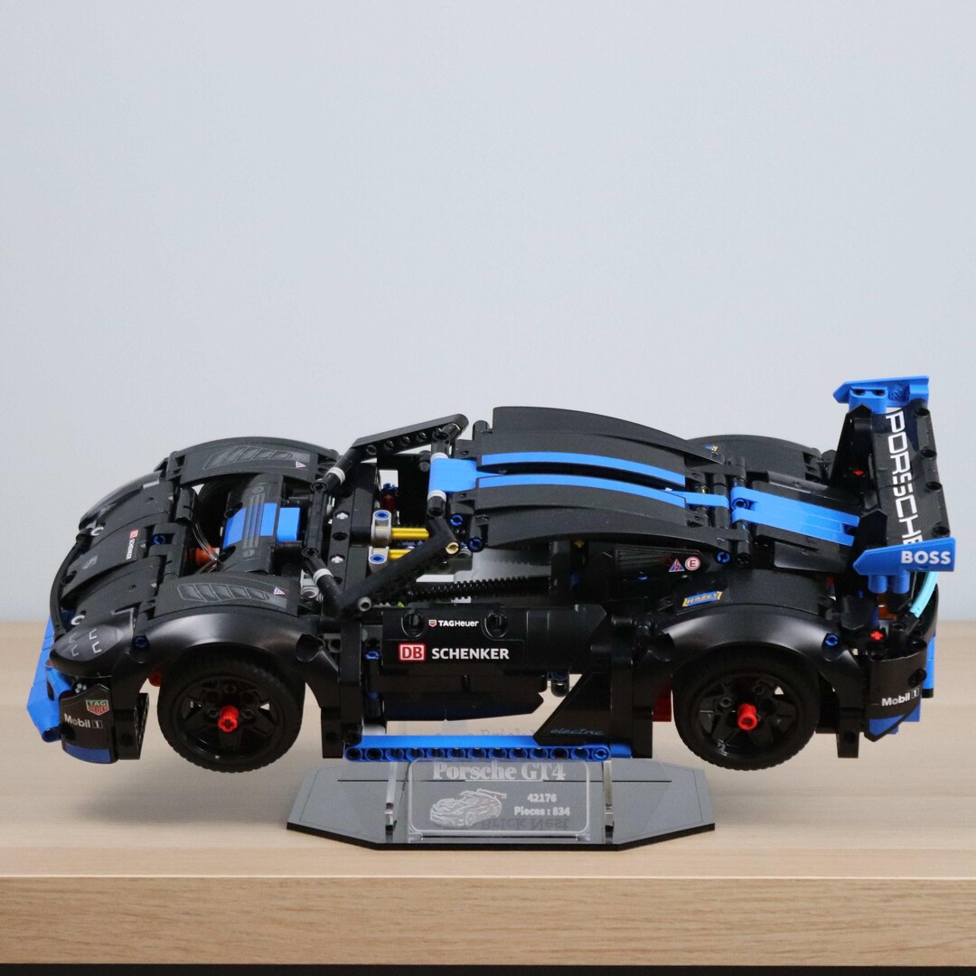 Acrylic Display Stand With Black Base Plate for LEGO® Porsche GT4 ...