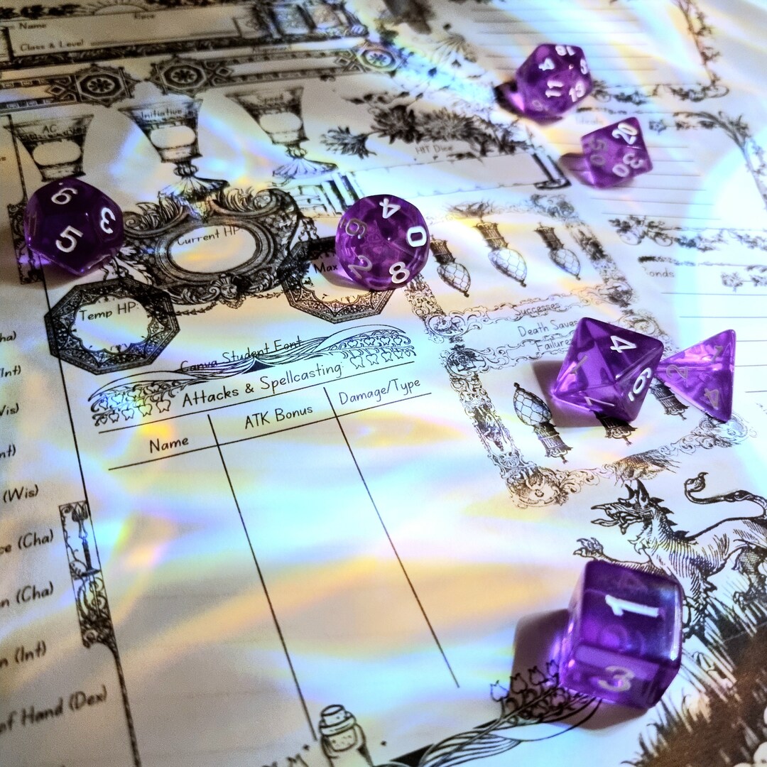 Dnd 5e Character Sheet Printable Download for Dungeons and Dragons 5th ...