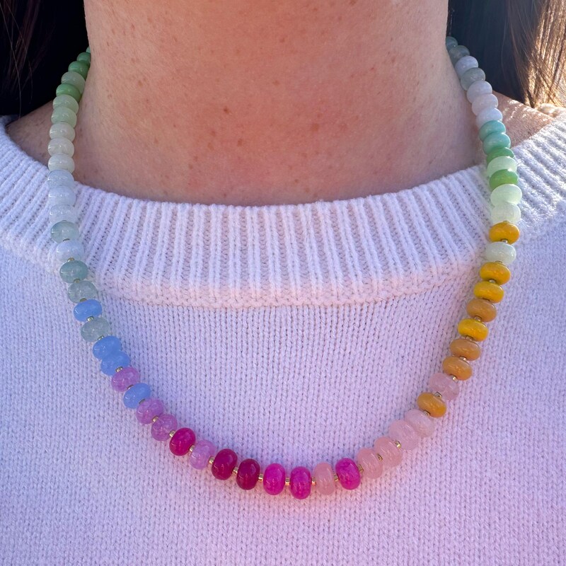 Necklace Colorful - Etsy