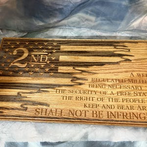 2A Sign Second Amendment Plaque 3D Sign Wood Sign Military Law ...