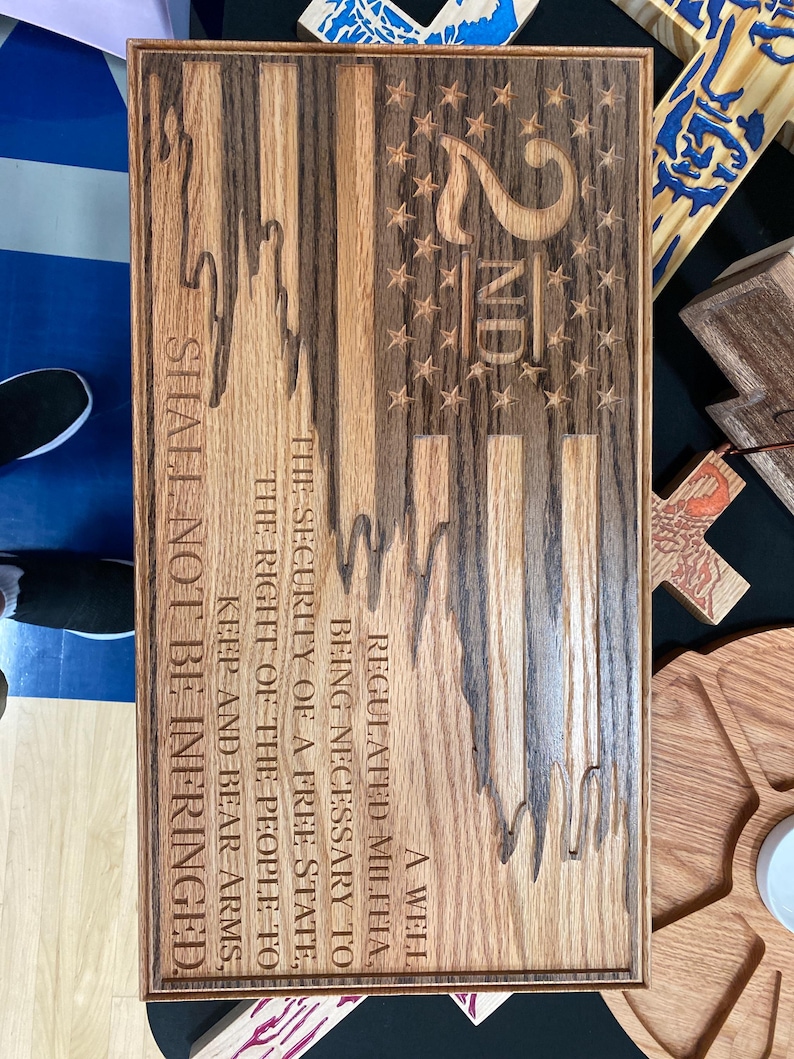 2A Sign Second Amendment Plaque 3D Sign Wood Sign Military Law ...
