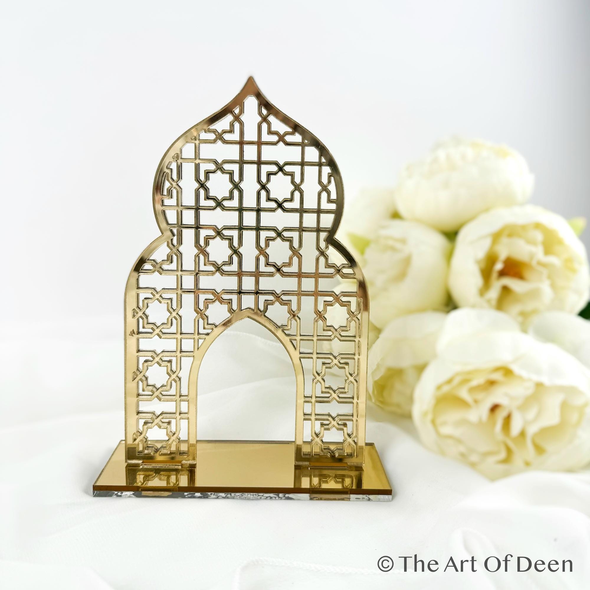 Elegant Acrylic Mosque Decor: Islamic Table Centerpiece, Handmade in ...