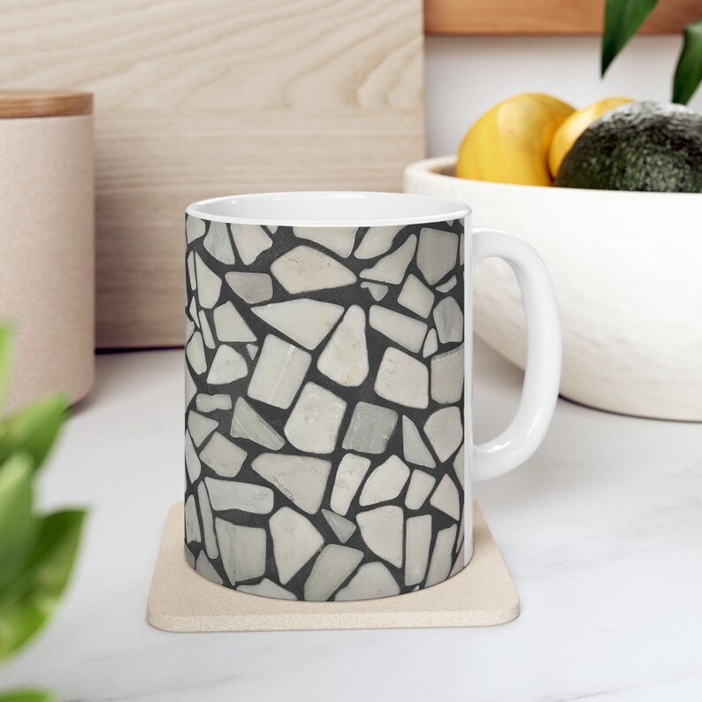 Minimalist River Stone Ceramic Mug, (11oz) - Etsy