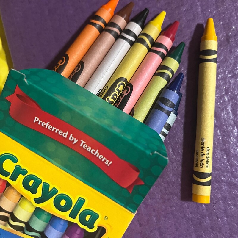 Dandelion Crayola Crayon - Etsy