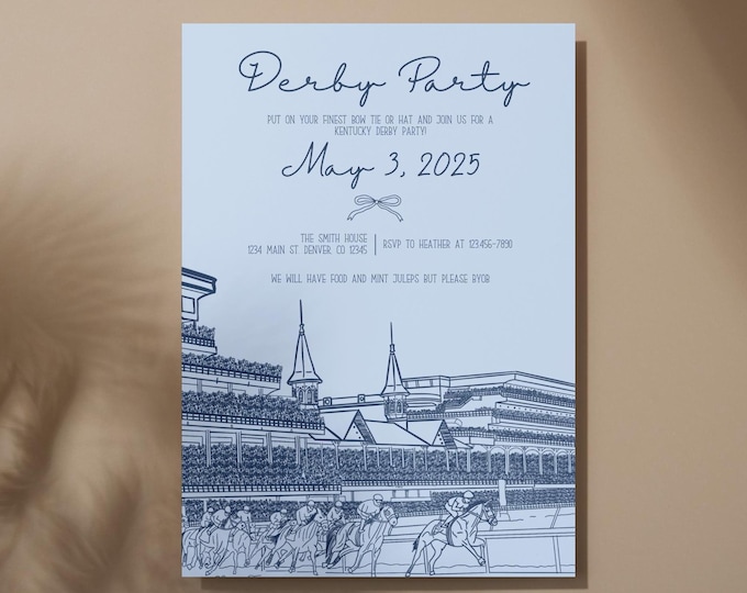 Kentucky Derby Party Invitation, Editable Derby Party Invitation, Derby ...