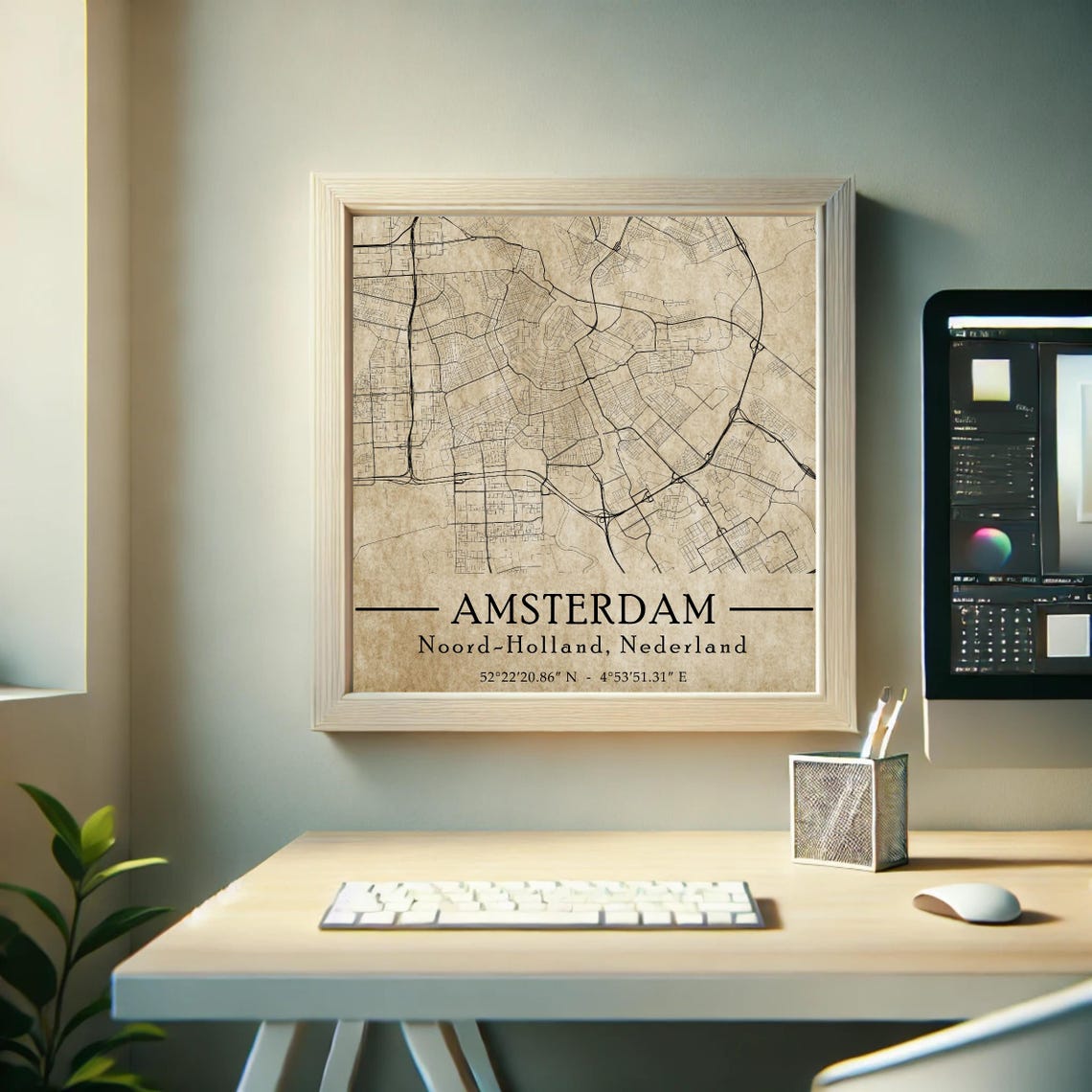 Retro Style Custom City Maps, Custom Street Maps, Ready to Print, Personalized City Maps, Wall ...