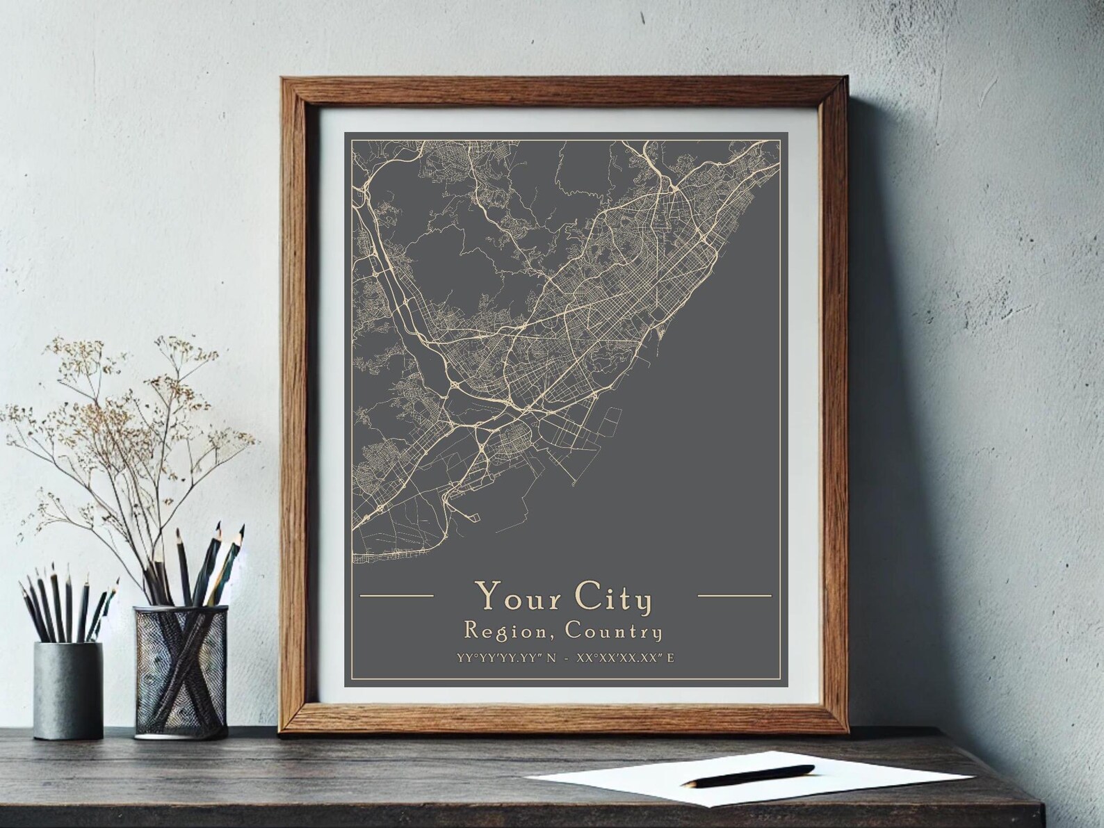 Custom City Maps, Ready to Print Map, Custom Street Maps, City Map Set ...