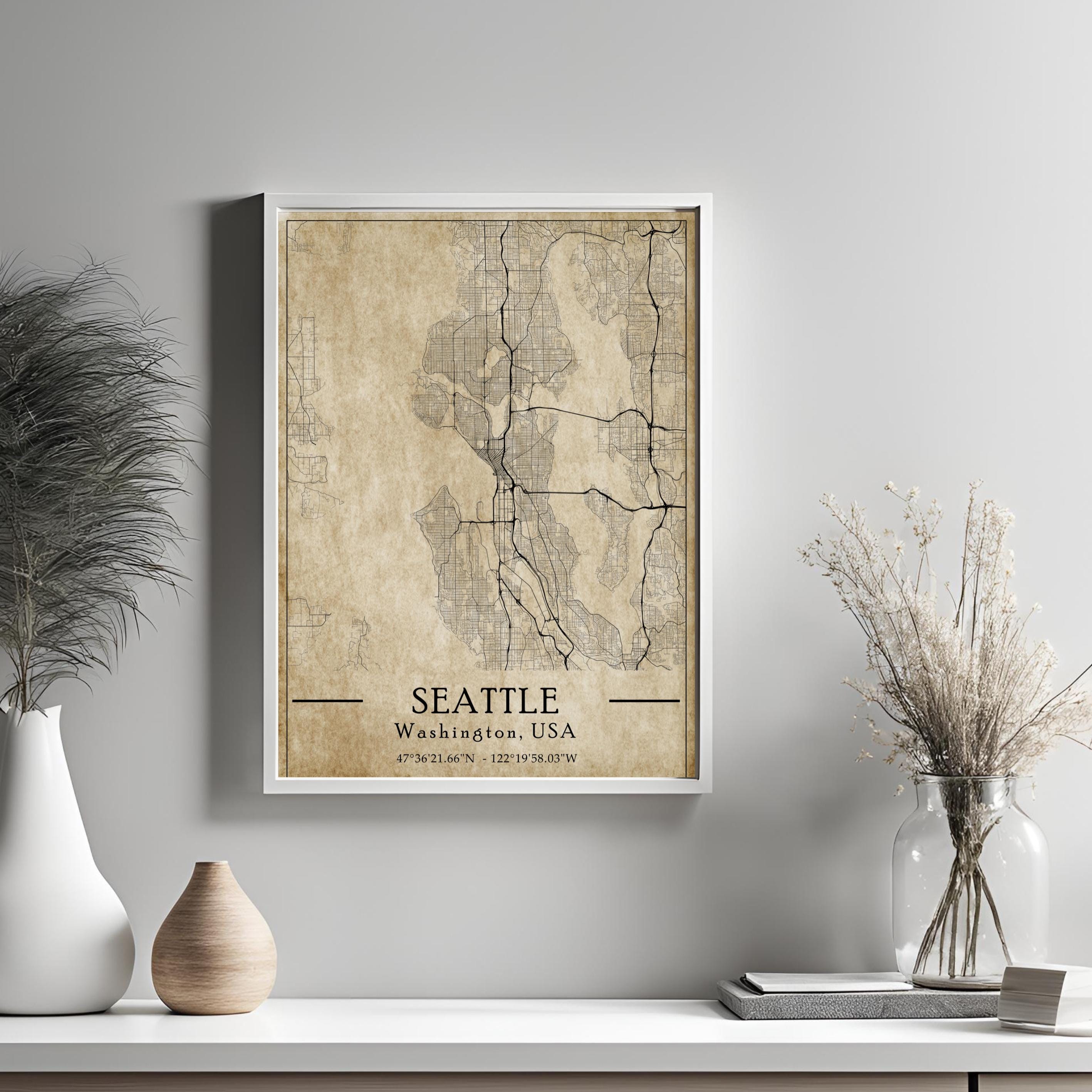 Retro Style Custom City Maps, Custom Street Maps, Ready to Print ...