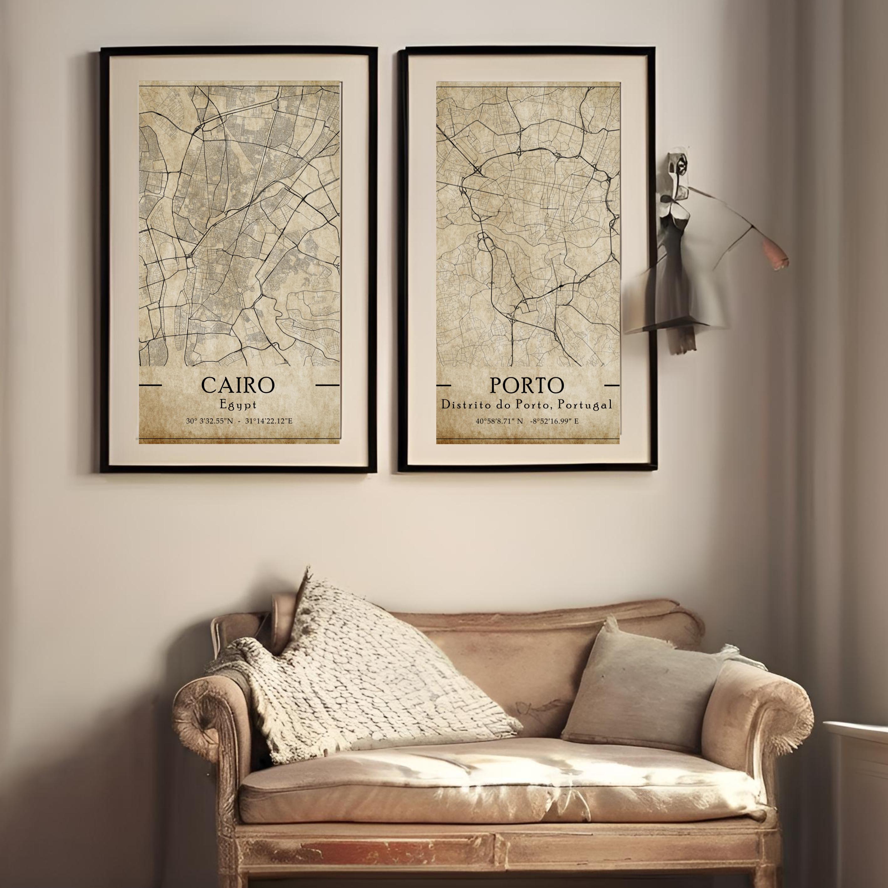 Retro Style Custom City Maps, Custom Street Maps, Ready to Print ...