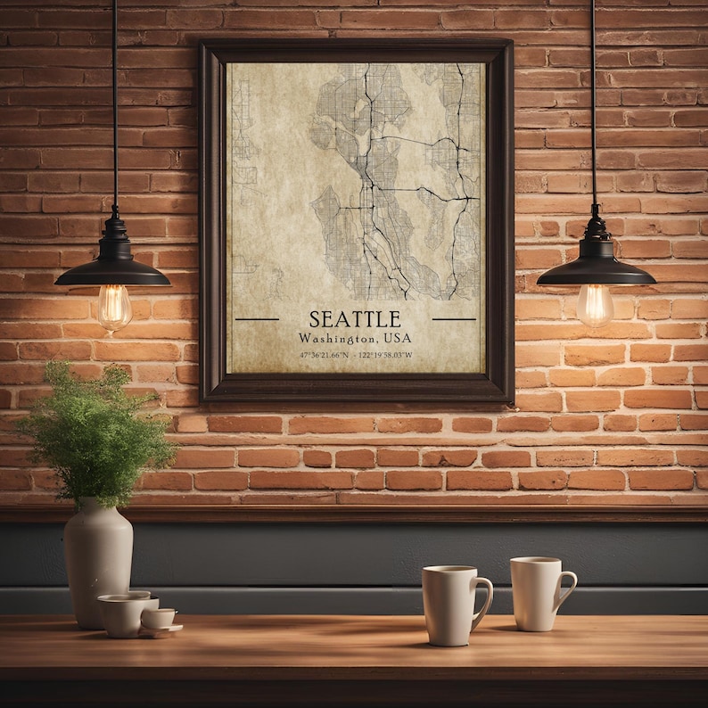 Retro Style Custom City Maps, Custom Street Maps, Ready to Print ...