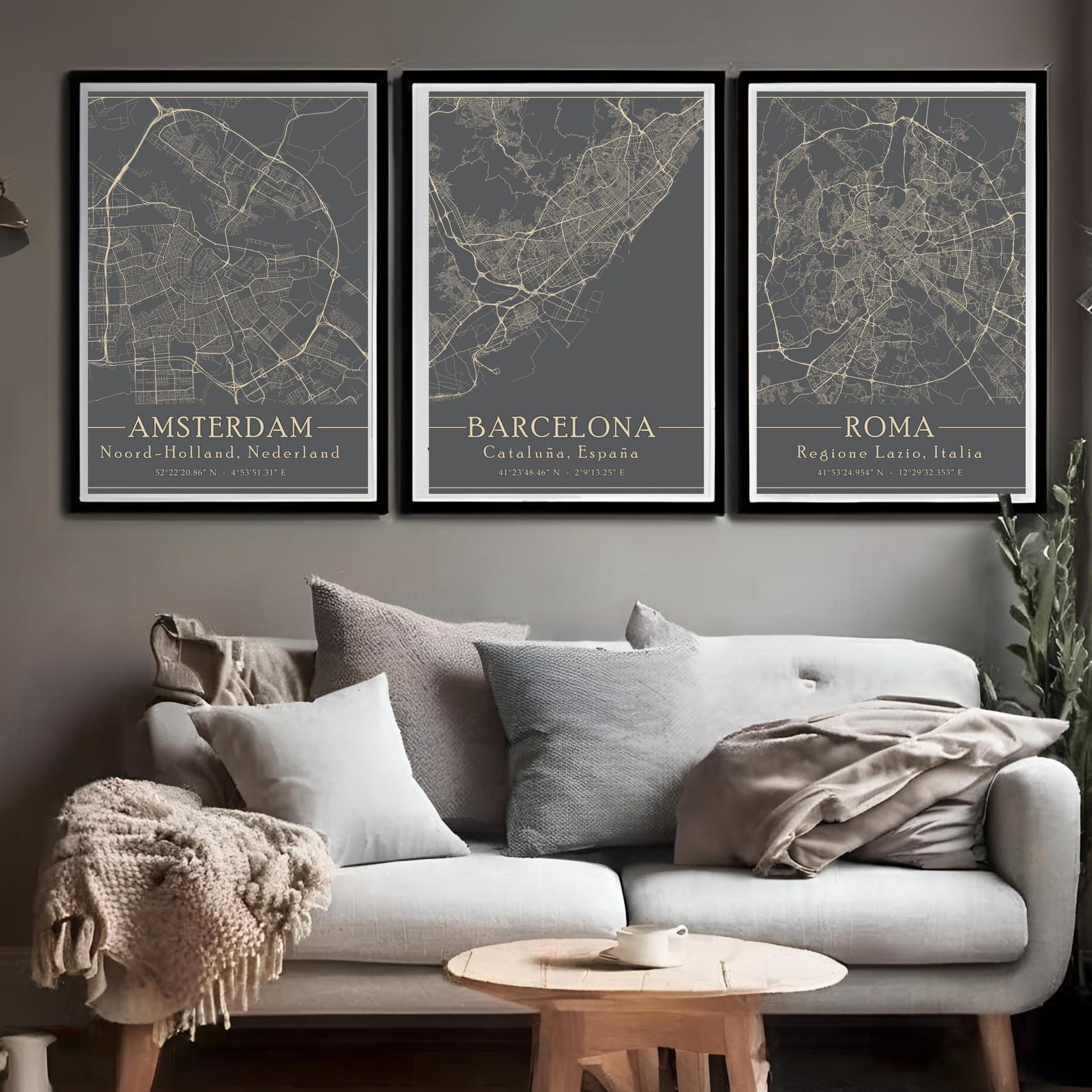 Custom City Maps, Ready to Print Map, Custom Street Maps, City Map Set ...