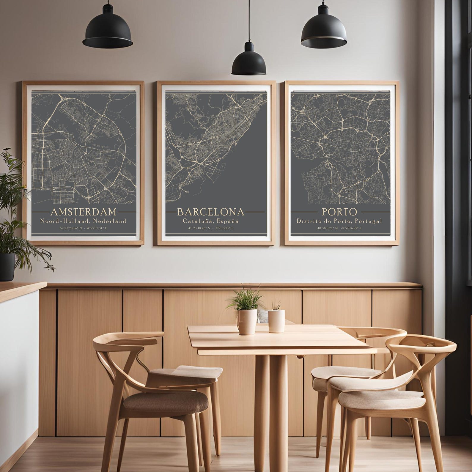 Custom City Maps, Ready to Print Map, Custom Street Maps, City Map Set ...