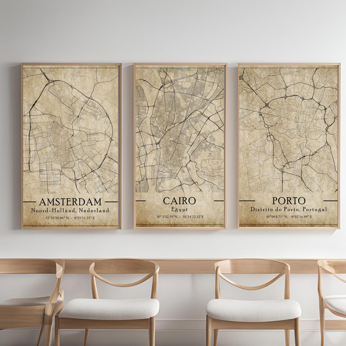Retro Style Custom City Maps, Custom Street Maps, Ready to Print ...