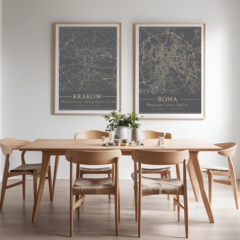 Custom City Maps, Ready to Print Map, Custom Street Maps, City Map Set ...