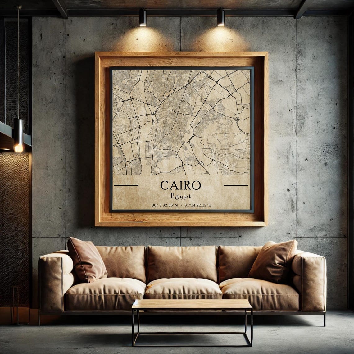 Retro Style Custom City Maps, Custom Street Maps, Ready to Print ...