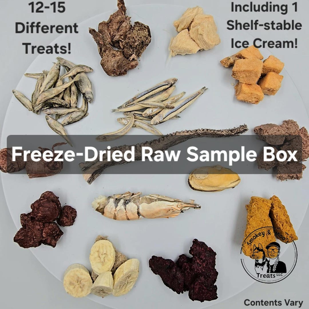 Freeze-dried Raw Pet Sampler Box: Single Ingredient, USA Made - Etsy