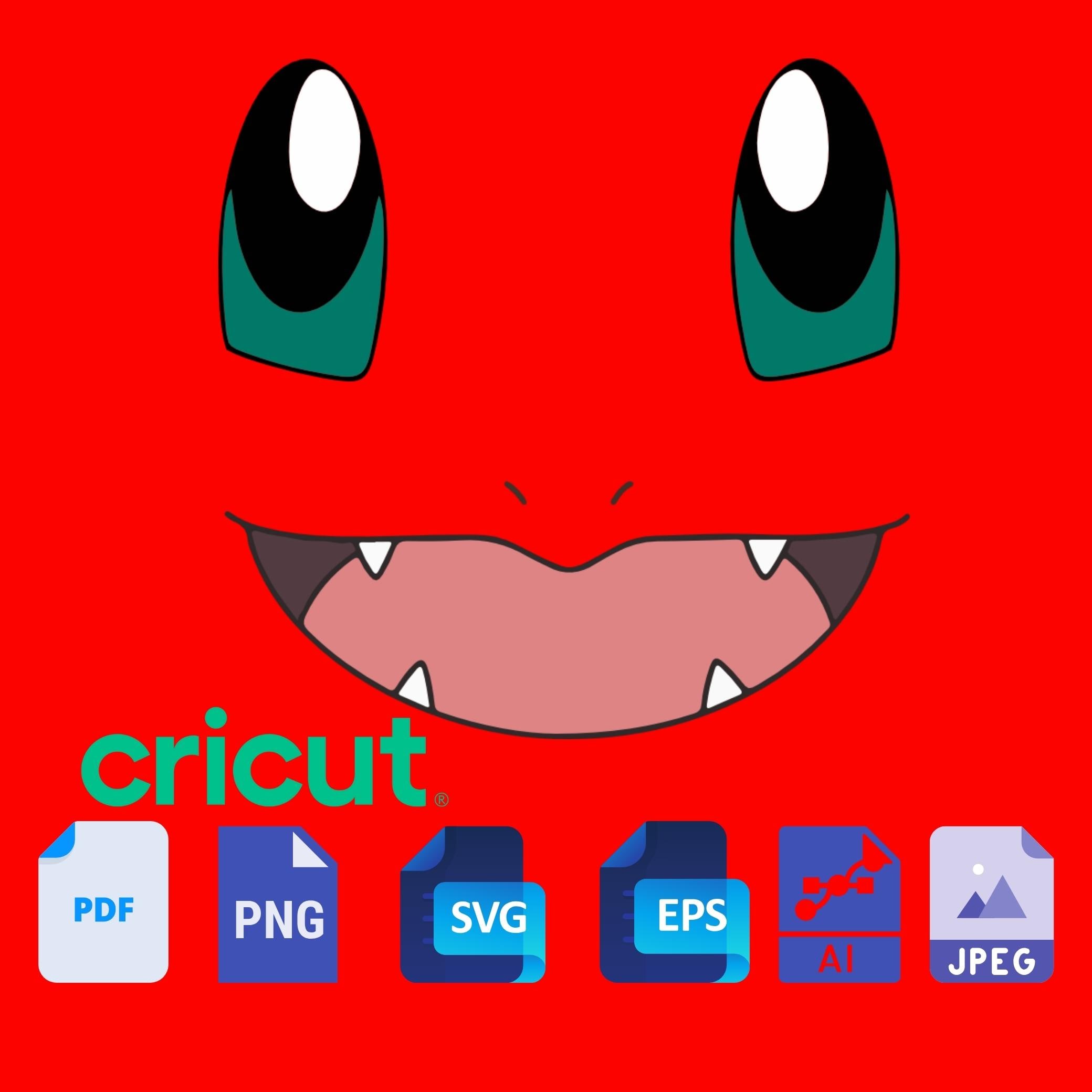 Charmander Pokemon, Face Svg Charmander, Eyes Smile Clipart, Cut Files ...