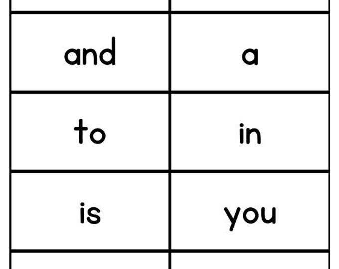 Kindergarten Sight Words, 1st Grade Sight Words, PRINTABLE FRY'S FIRST ...