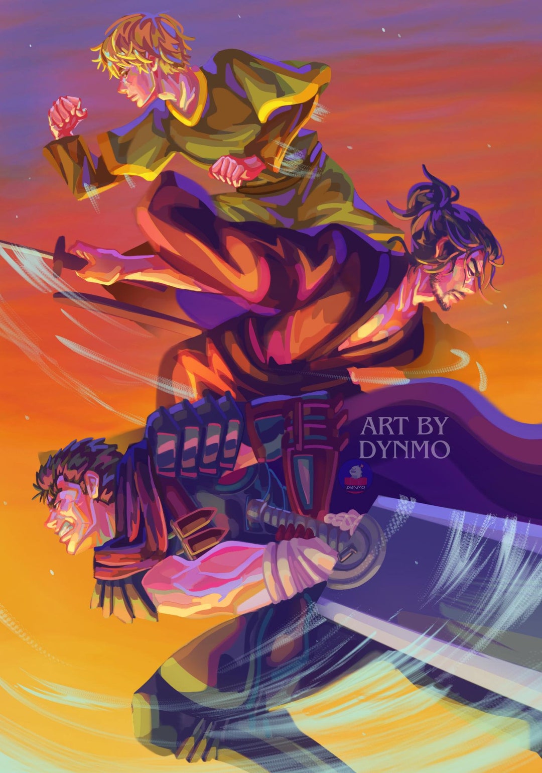 Seinen Trinity Berserk Guts/vagabond Musashi/vinland Saga Thorfinn ...