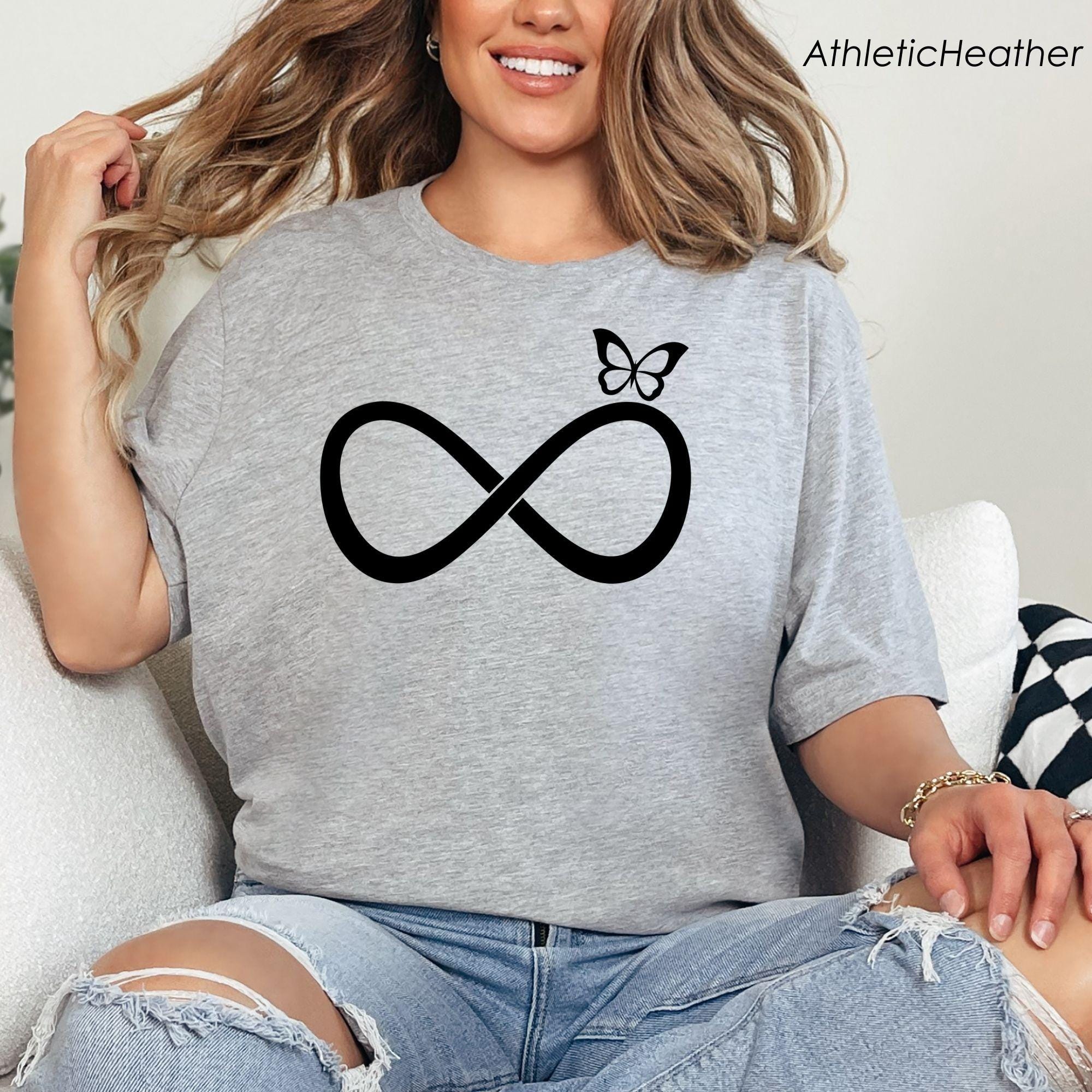 Infinity Symbol Design Tshirt, Infinity Sign T-shirt, Butterfly Eternal ...