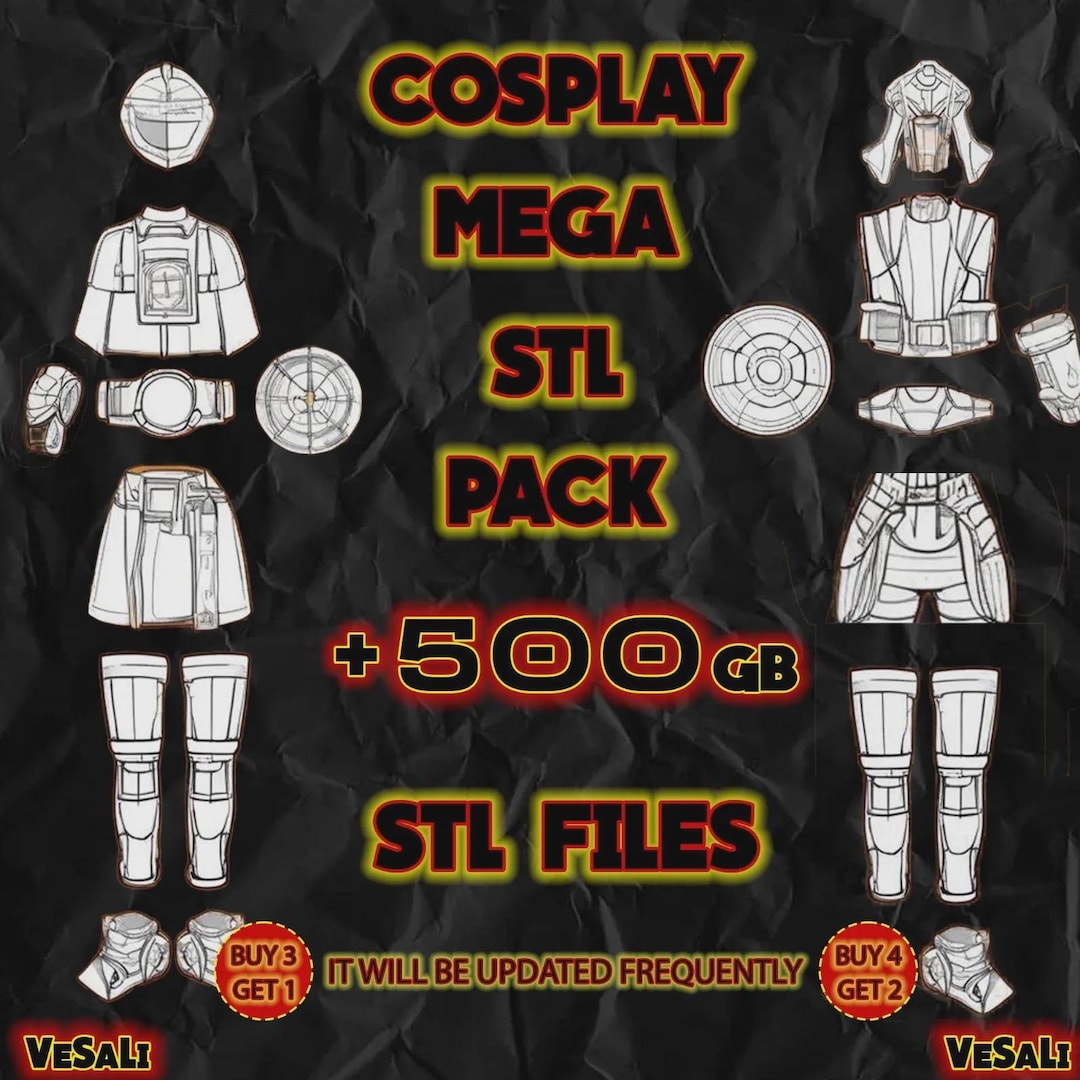 MEGA COSPLAY STL Pack +500GB - Etsy