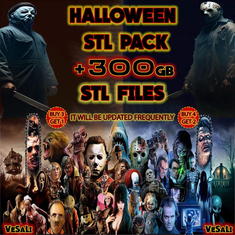HALLOWEEN STL PACK +300GB Stl Files - Etsy